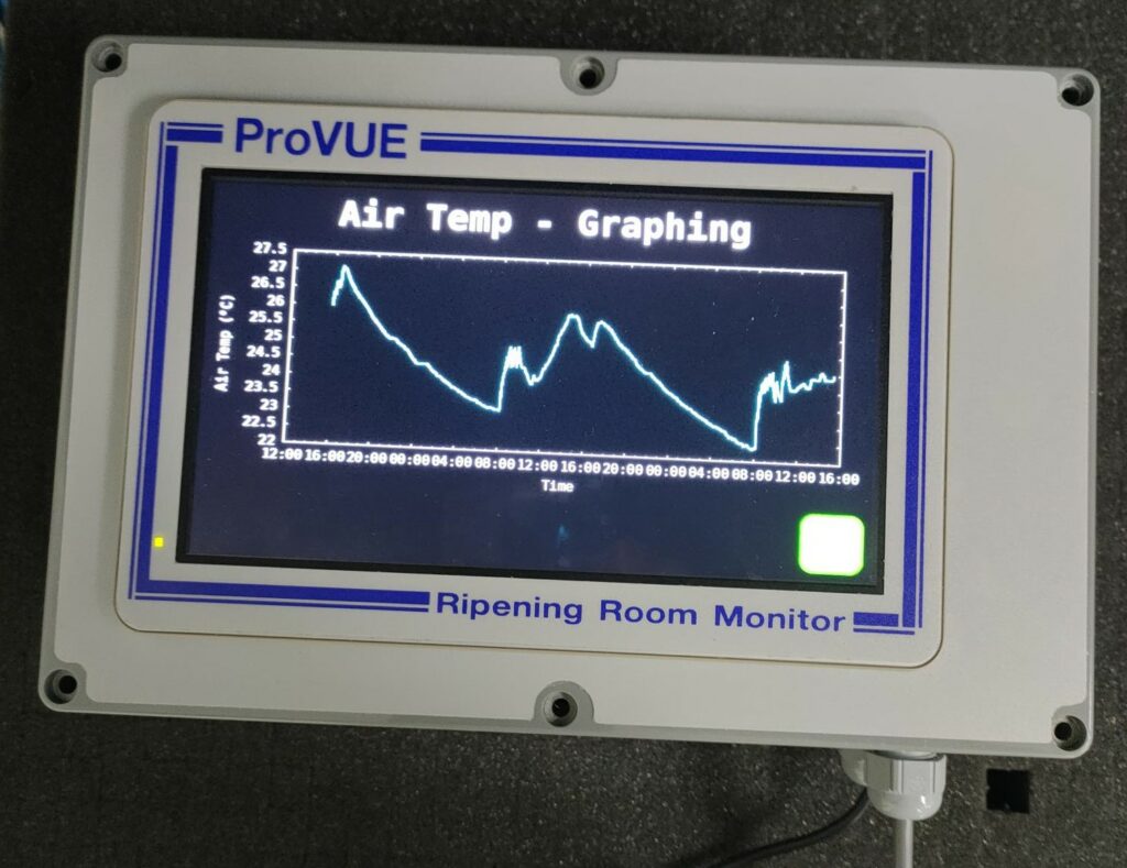 ProVUE Cold Room - Ethylene Temperature, Humidity, CO2 and O2 Monitor and Display - Pacific Data ...